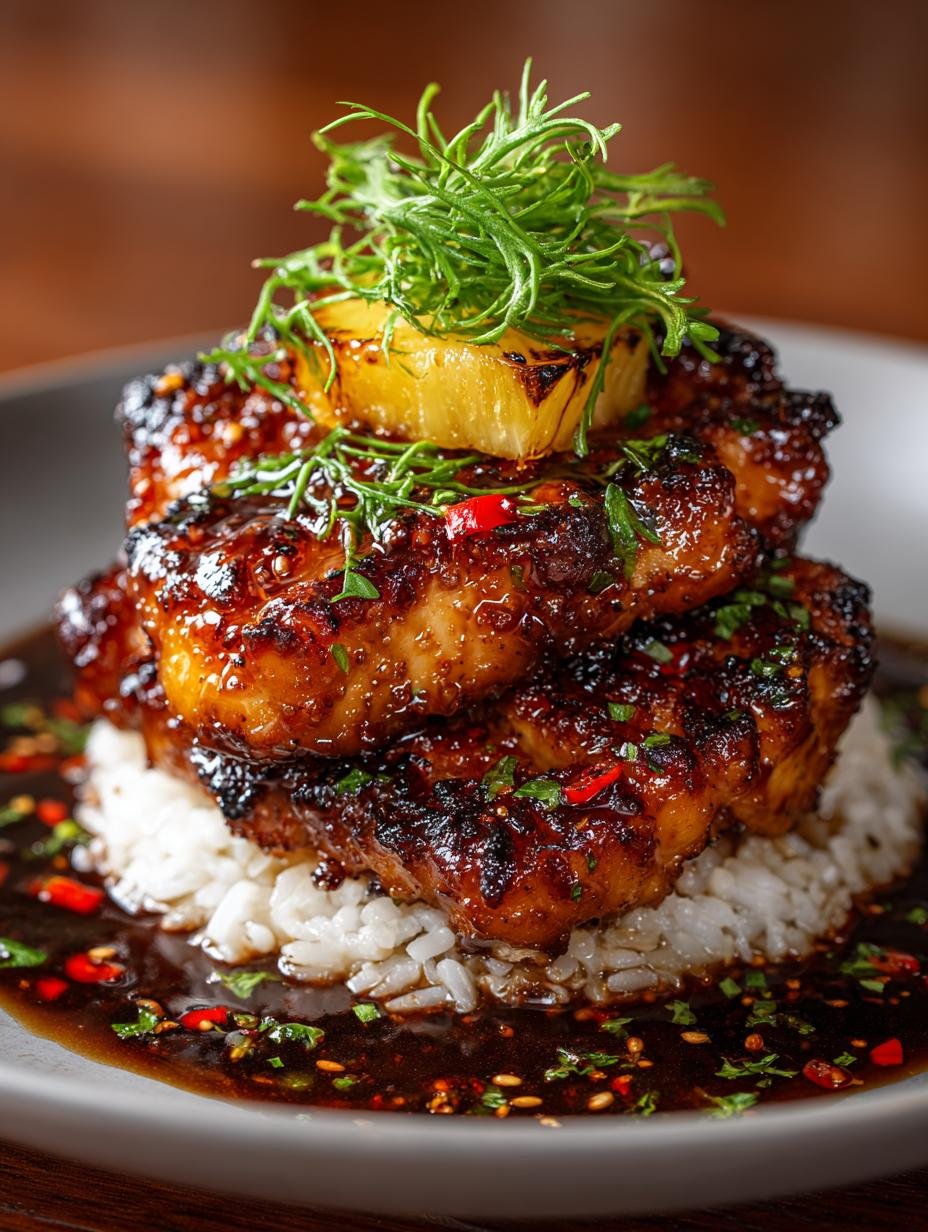 Irresistible Hawaiian Huli Huli Chicken Stack Recipe – bakerslider