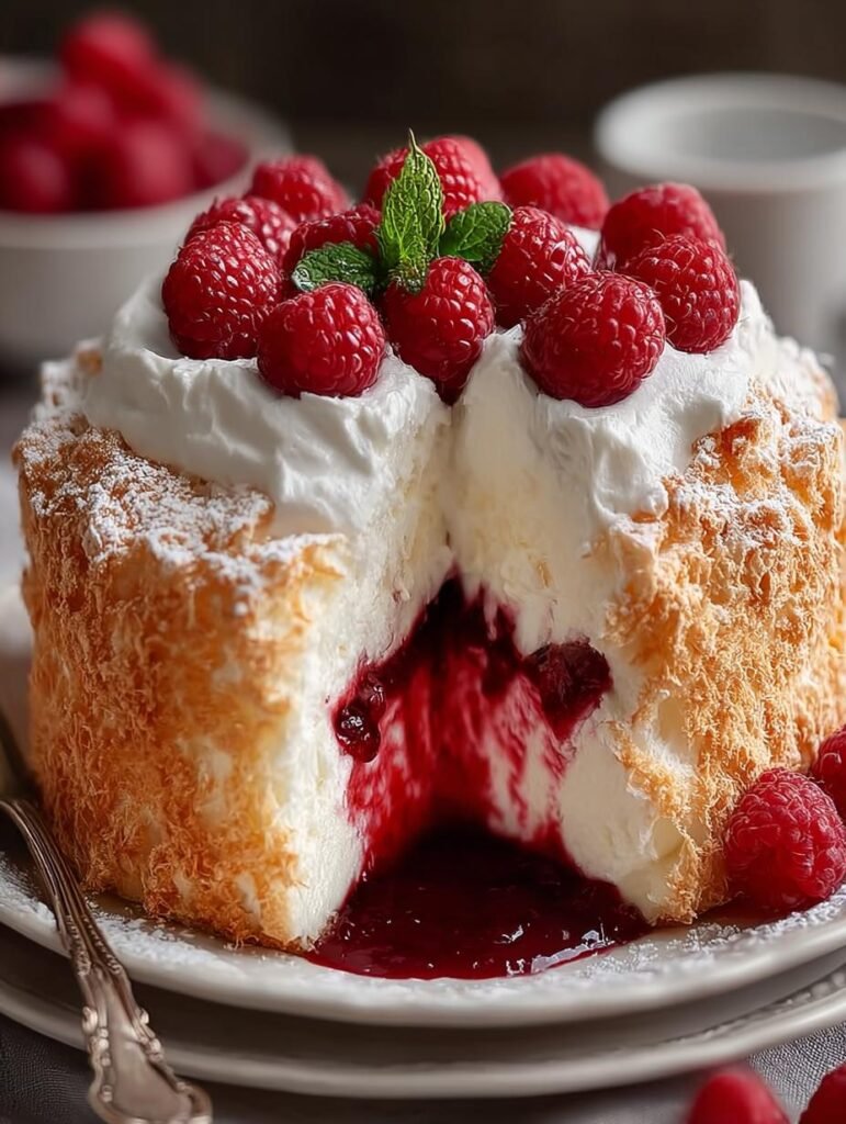 Delicious Raspberry Angel Food Cake Recipe to Savor – bakerslider